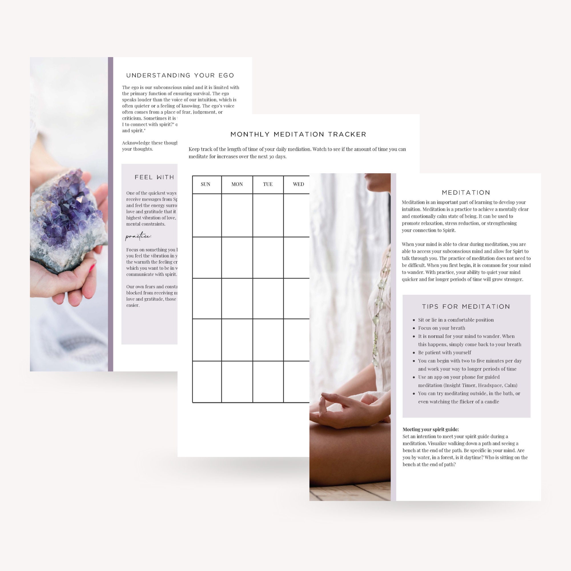 Develop Your Intuition Workbook Fillable PDF 20 Pages - Etsy