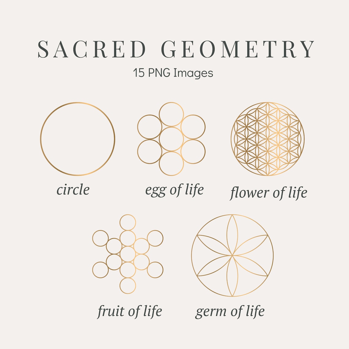Gold Sacred Geometry High Resolution PNG Images - Etsy