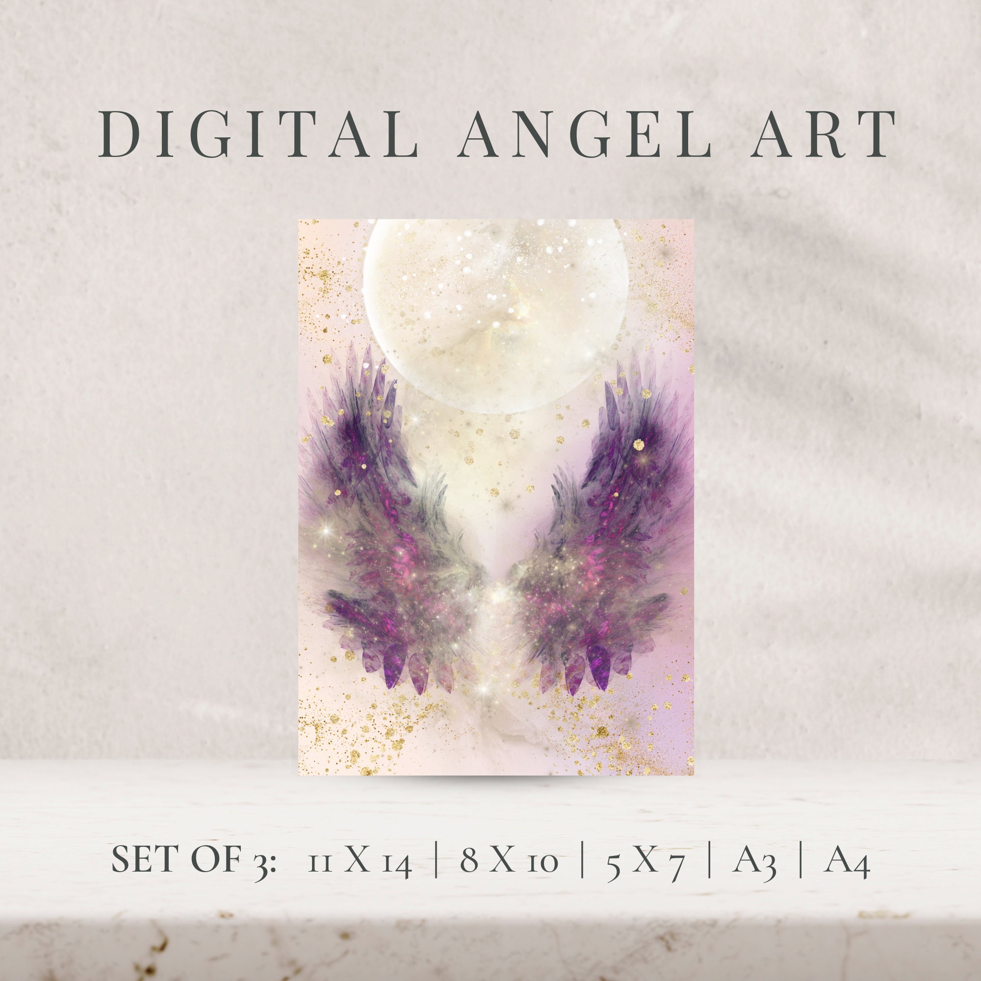 Digital Angel Collage Art - Etsy