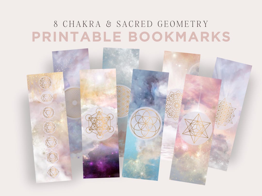 Spiritual Bookmarks - Printable Spiritual Bookmarks - Sacred Geometry ...