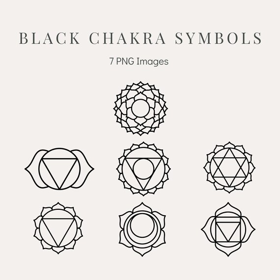 Chakra Symbols Black And White