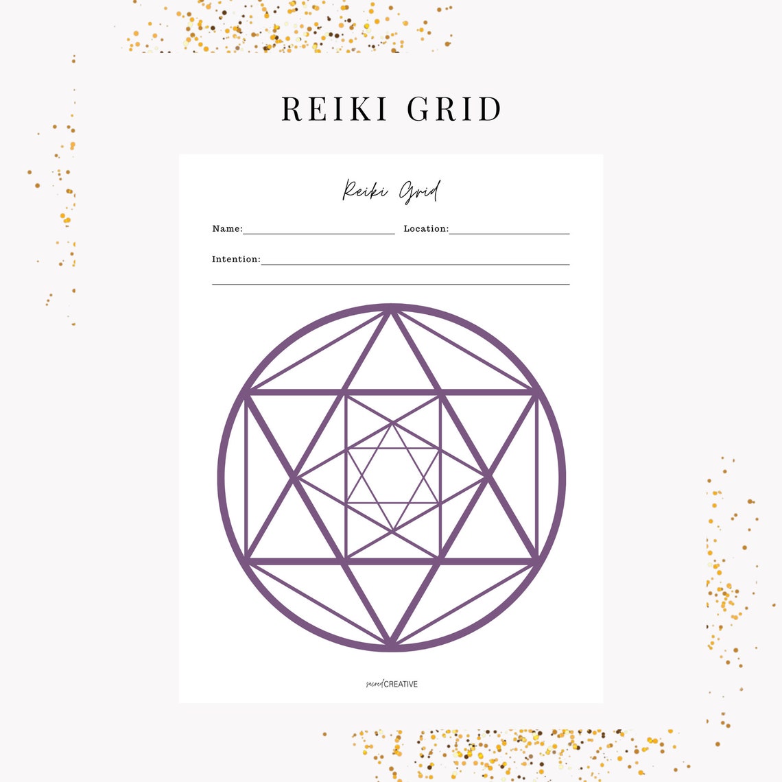 Printable Reiki Grid - Etsy