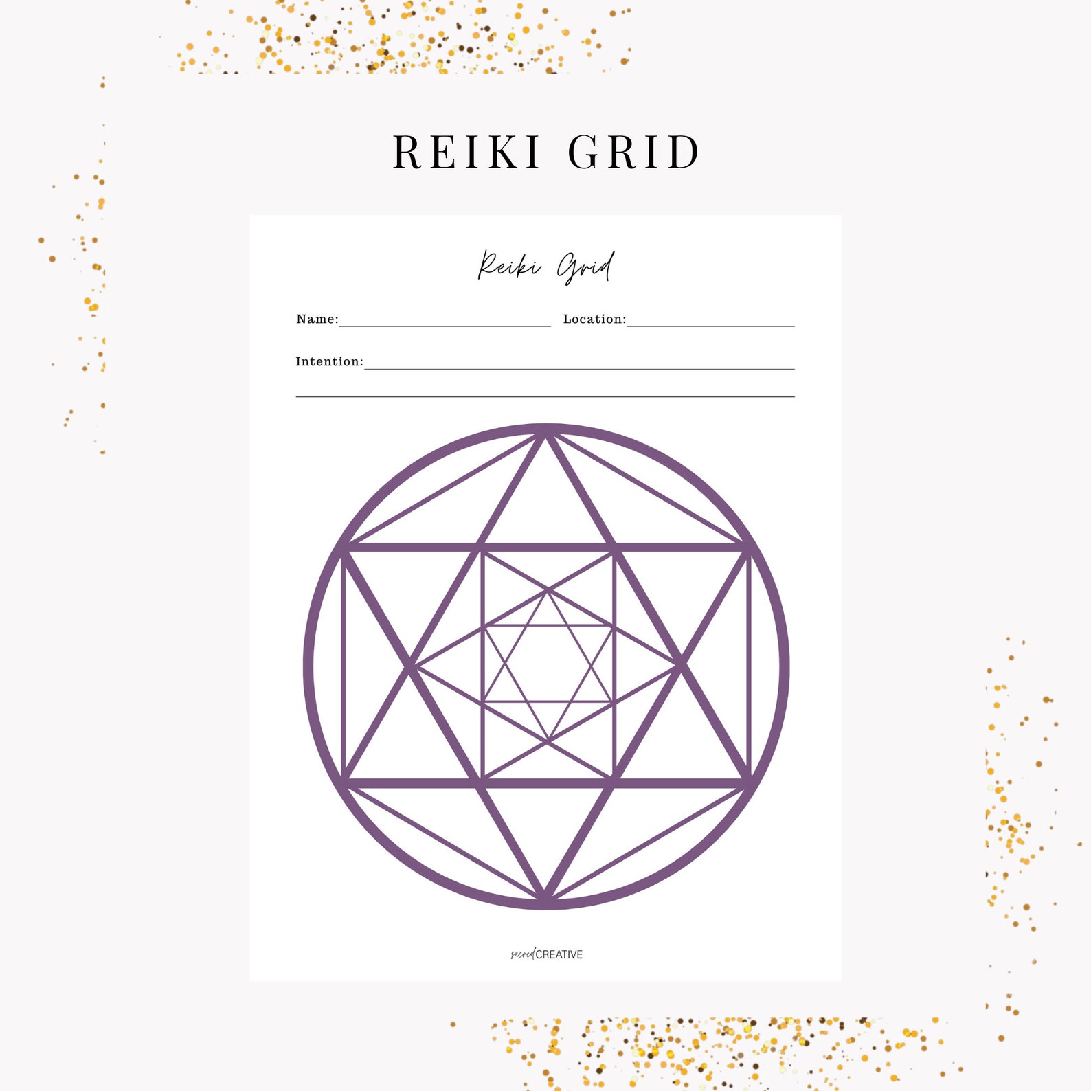 Printable Reiki Grid - Etsy