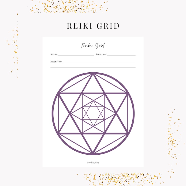Printable Reiki Grid - Etsy