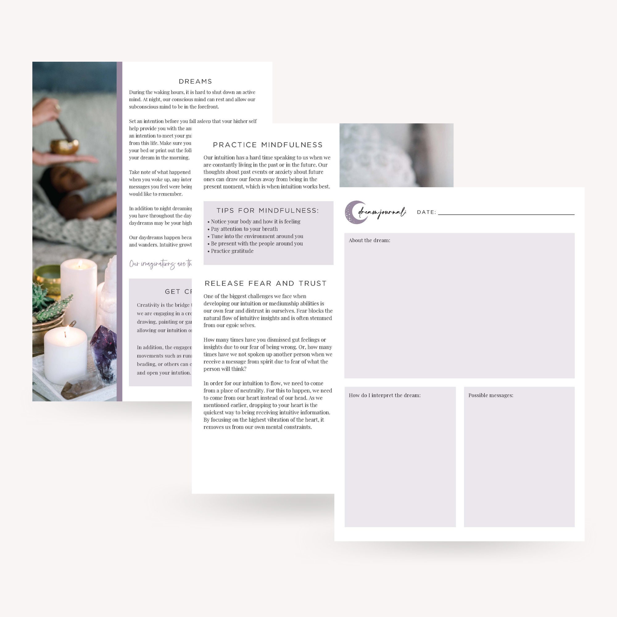 Develop Your Intuition Workbook Fillable PDF 20 Pages - Etsy