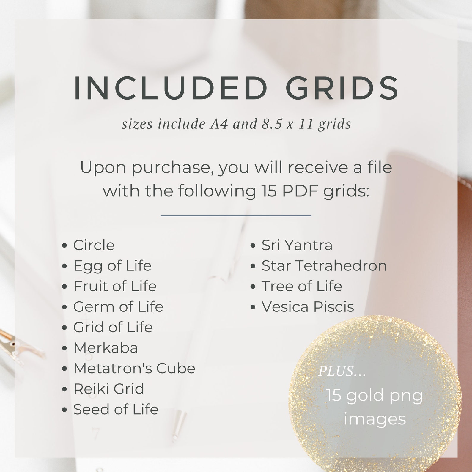 Printable Crystal Grids 15 Sacred Geometry Printable Grids - Etsy