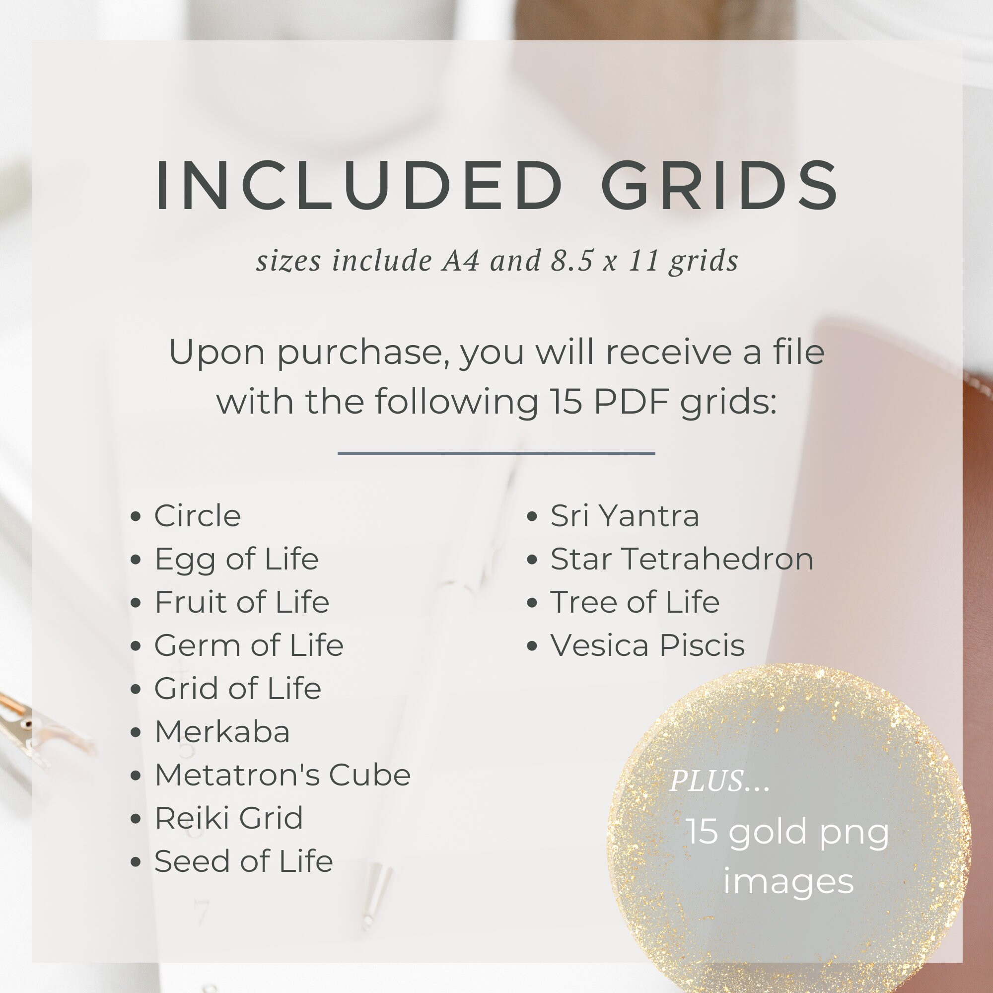 Printable Crystal Grids 15 Sacred Geometry Printable Grids - Etsy