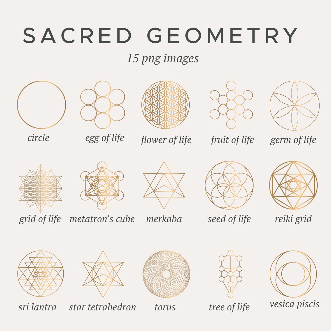 Printable Crystal Grids 15 Sacred Geometry Printable Grids - Etsy