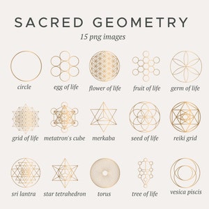 Printable Crystal Grids - 15 Sacred Geometry Printable Grids - Etsy