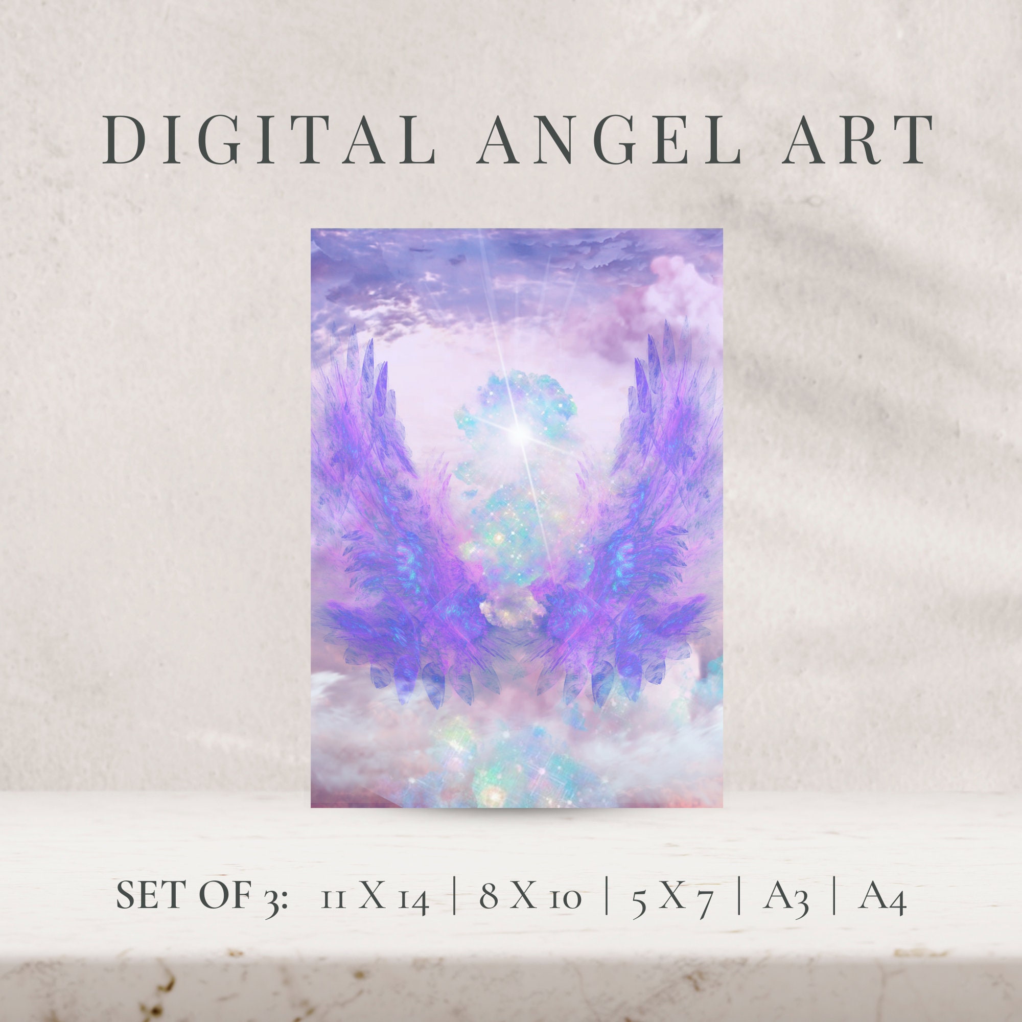 Digital Angel Collage Art - Etsy