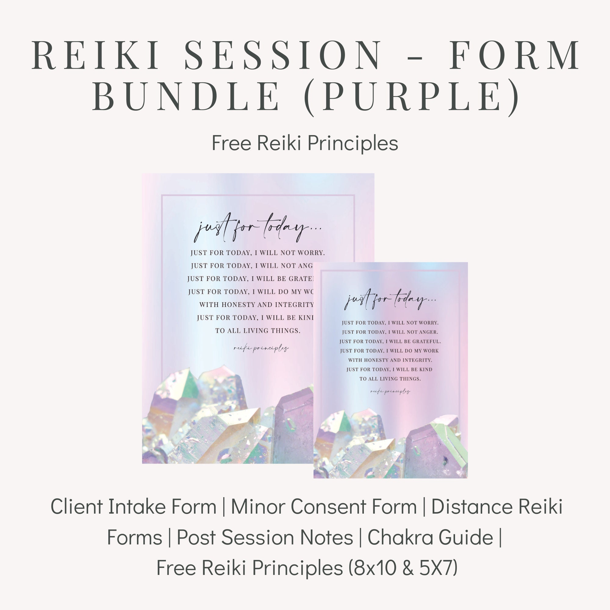 Reiki Session Form Bundle Reiki Intake Form Distant Reiki | Etsy UK