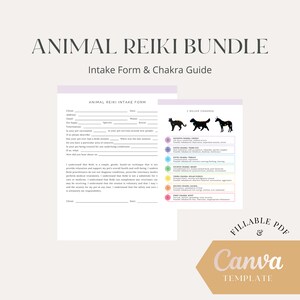 Pet Reiki Session Form Bundle - Animal Reiki Session Form Bundle - Etsy