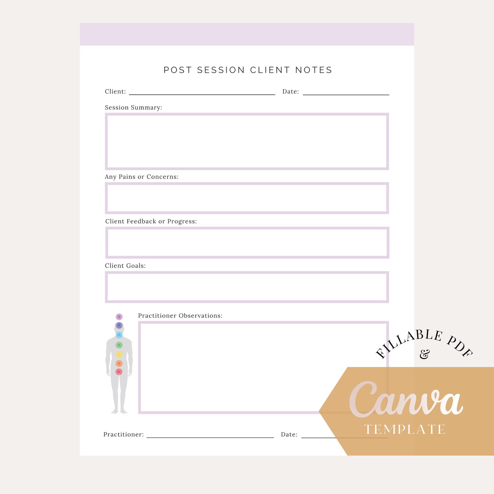 Reiki Post-session Client Form - Etsy