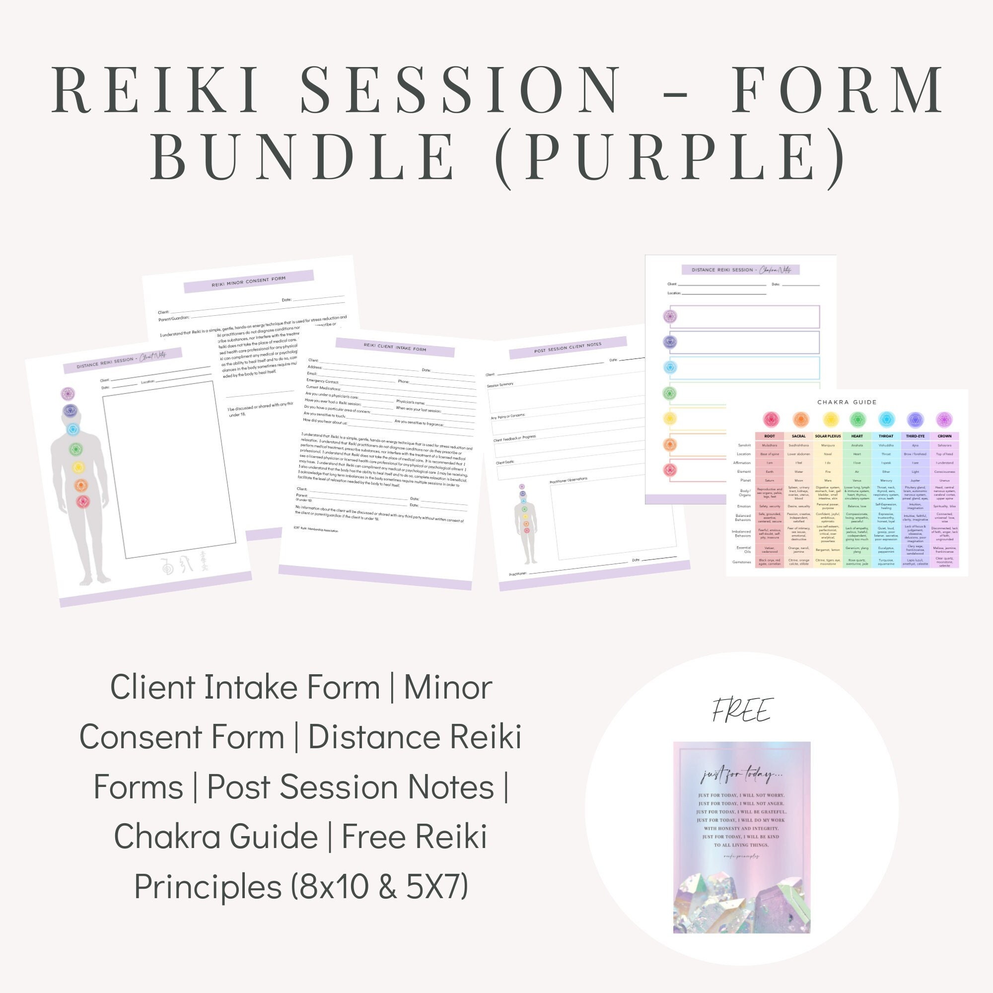 Reiki Session Form Bundle Reiki Intake Form Distant Reiki | Etsy Australia