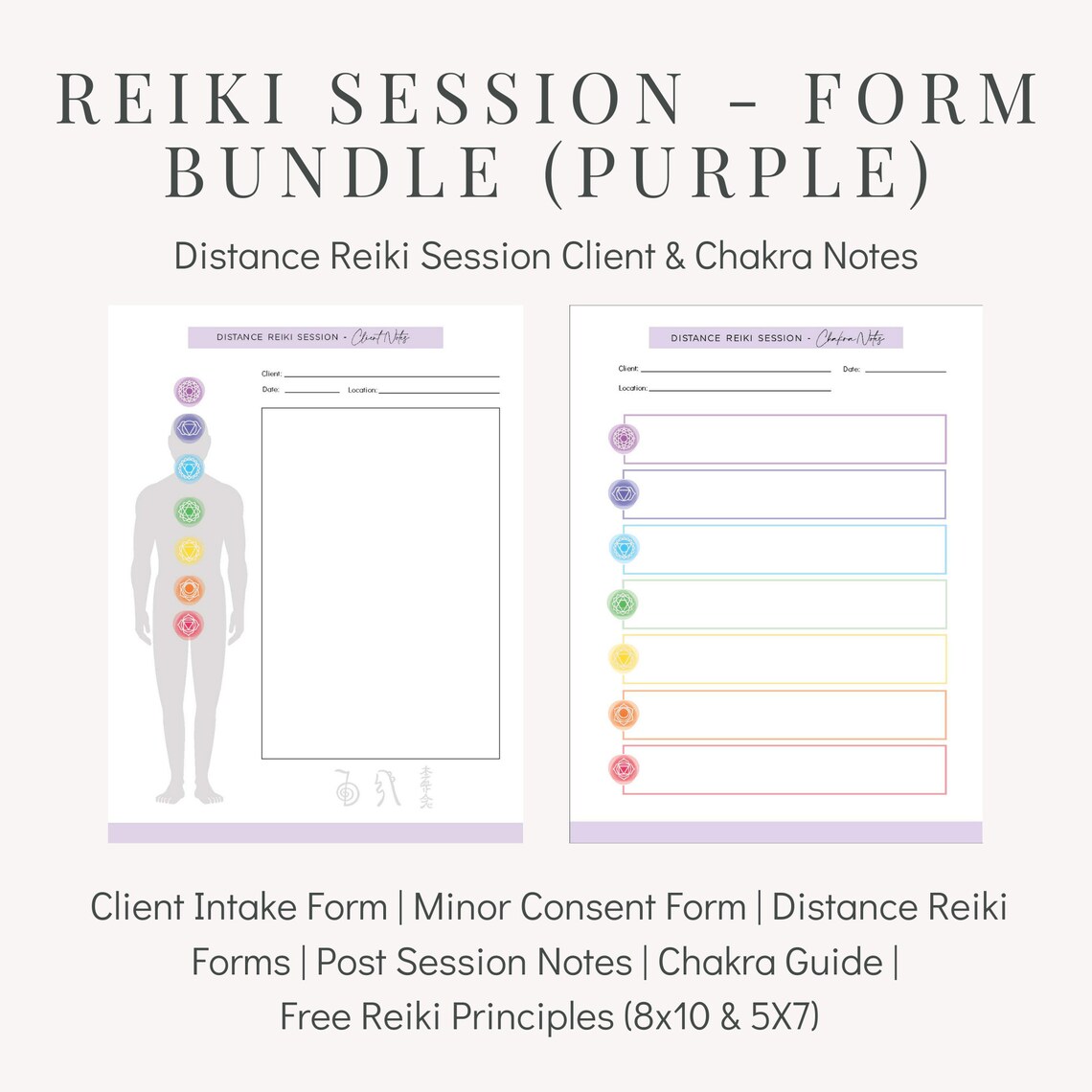 Reiki Session Form Bundle Reiki Intake Form Distant Reiki | Etsy Australia