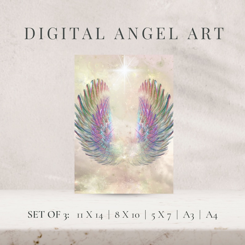 Digital Angel Collage Art - Etsy