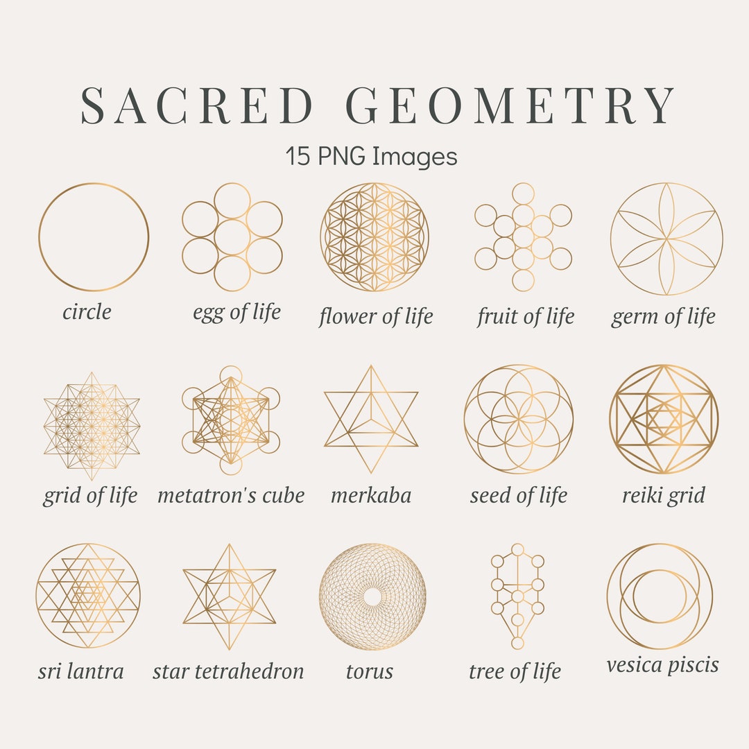 Gold Sacred Geometry High Resolution PNG Images - Etsy