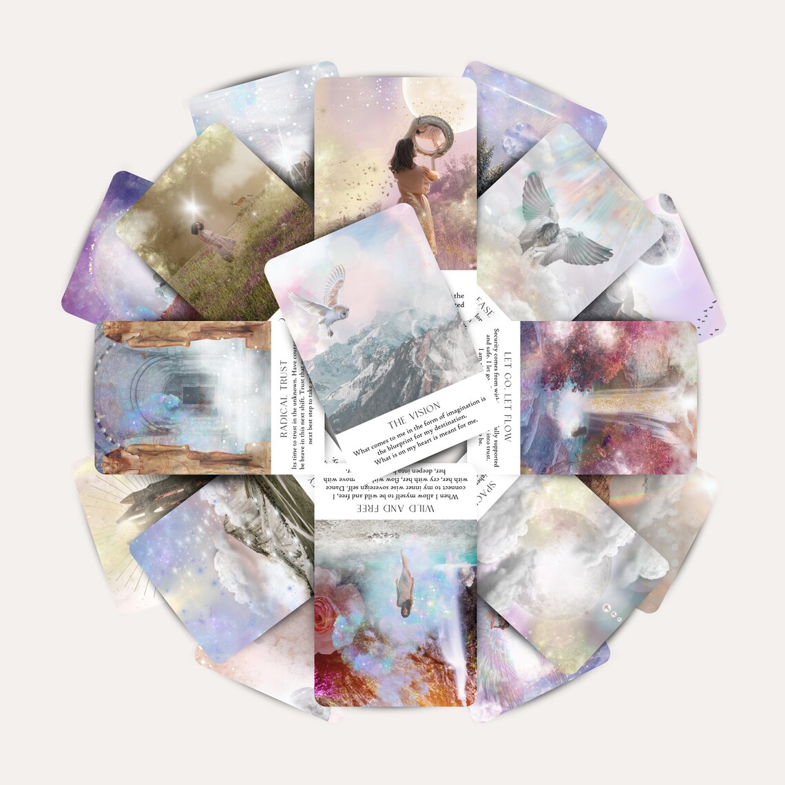 PRINTABLE Oracle Card Deck Sacred Soul Journey - Etsy