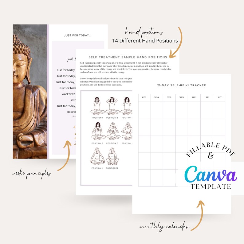 Reiki Journal - 21-day Attunement Journal - Etsy