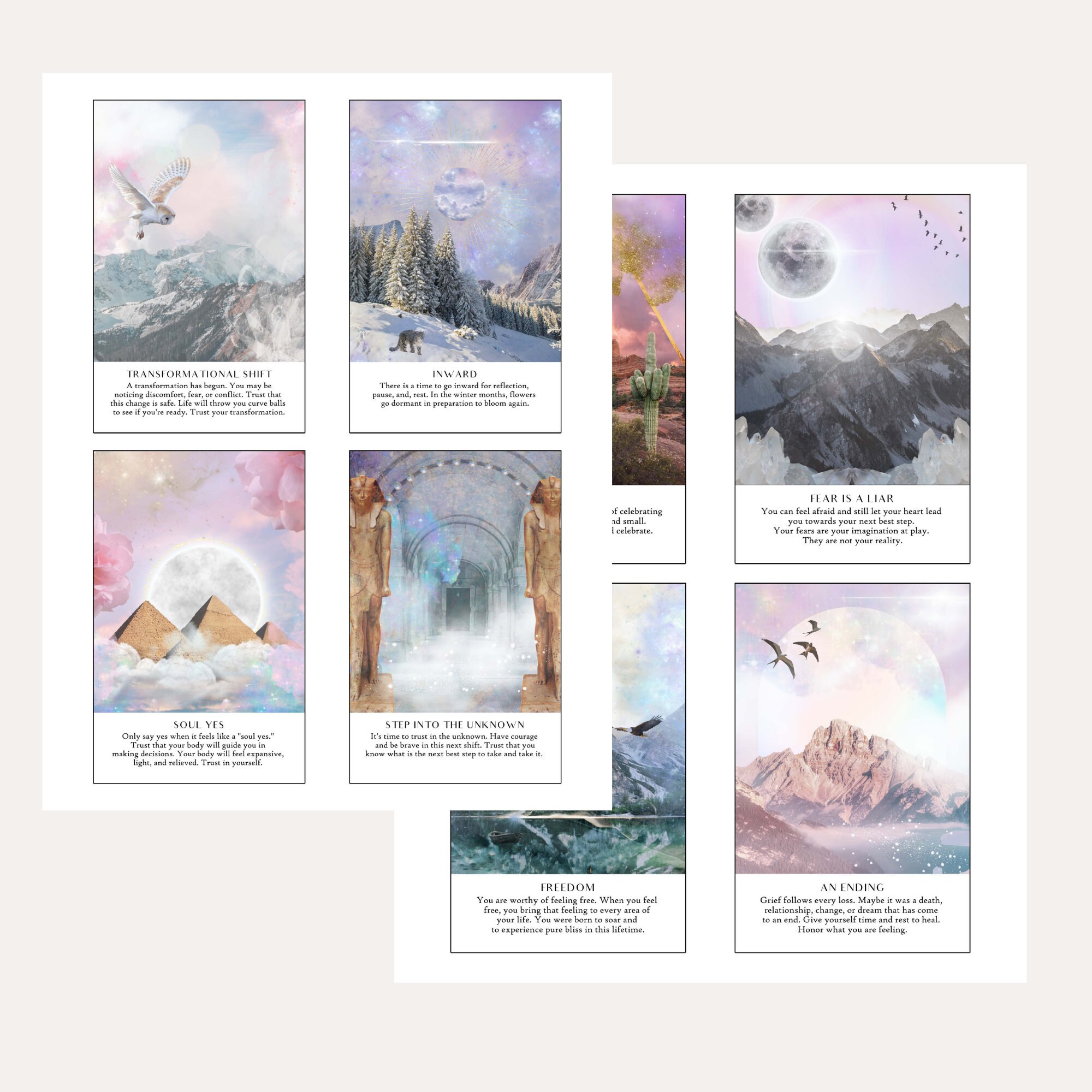 PRINTABLE Oracle Card Deck Sacred Soul Journey - Etsy UK