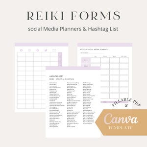 Reiki Business Form Bundle - Set of 16 Forms and Printables - Etsy