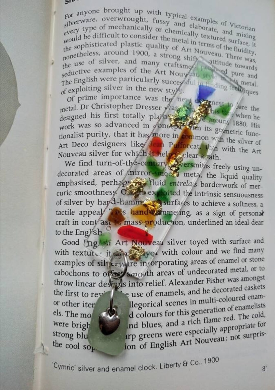 Ocean Themed Bookmark, Sea Glass Bookmark, Reading Gift, Book Worm Gift ...