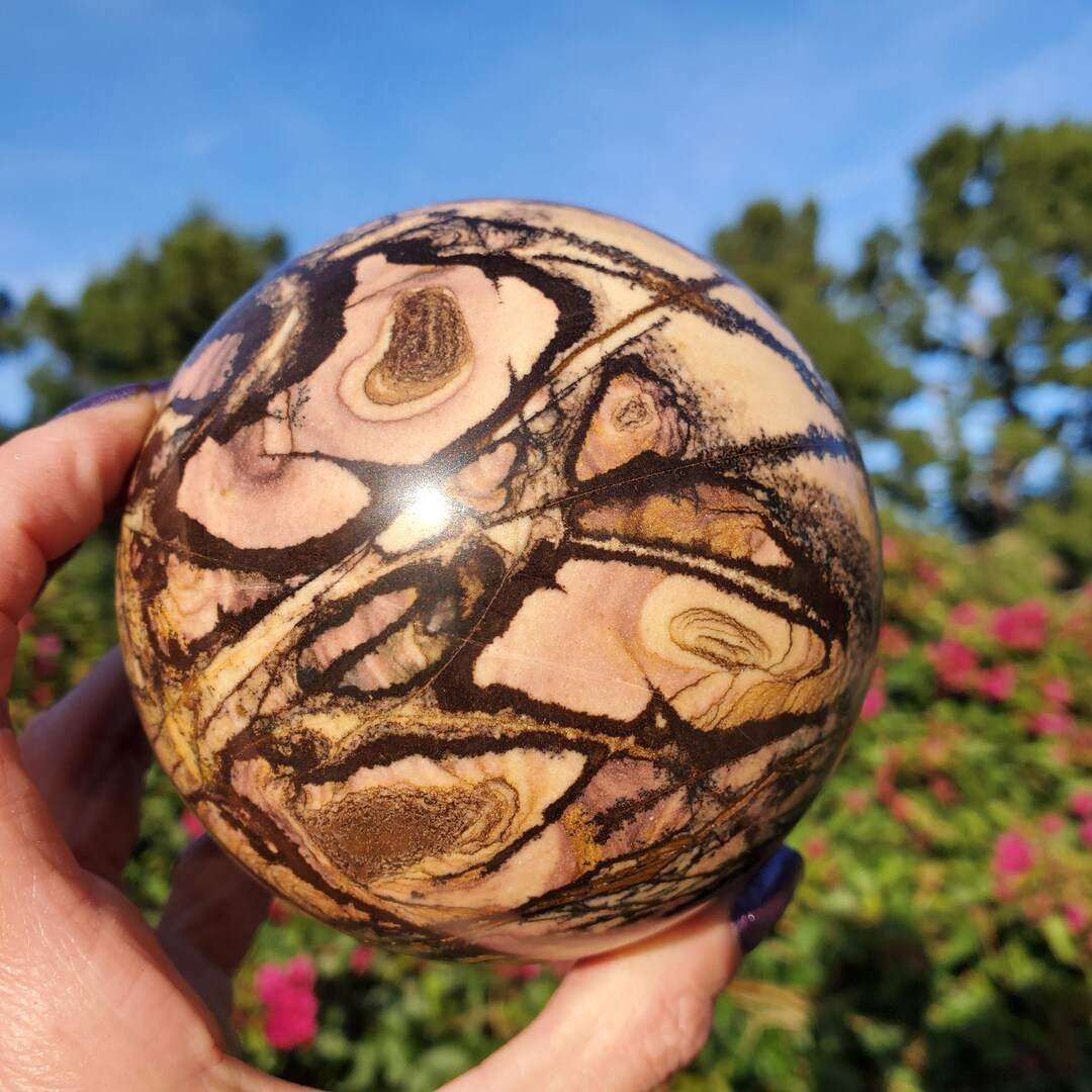 Outback Australian Dead Ringer Nguni Jasper Crystal XL Sphere 1050 ...