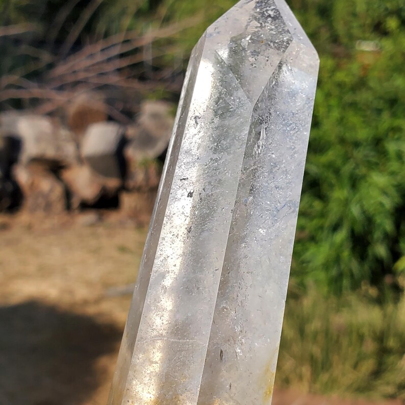 Hematoid Fire Quartz FLASHY Crystal Tower Point A Grade 206 Grams - Etsy UK
