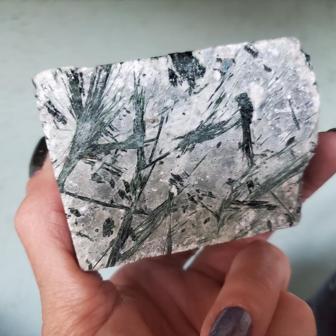 Rough Green Tourmaline Specimen Freeform Crystal Point | Raw Verdelite ...