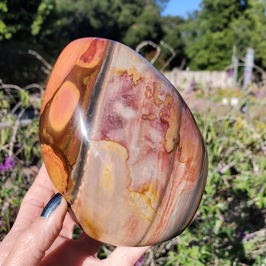 Polychrome Jasper Freeform Standing Hand Picked A Grade 1220 Grams 2lbs ...