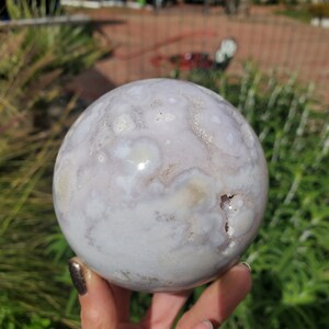 Pink Amethyst Flower Blossom Sakura Agate Crystal Druzy Sphere Large ...