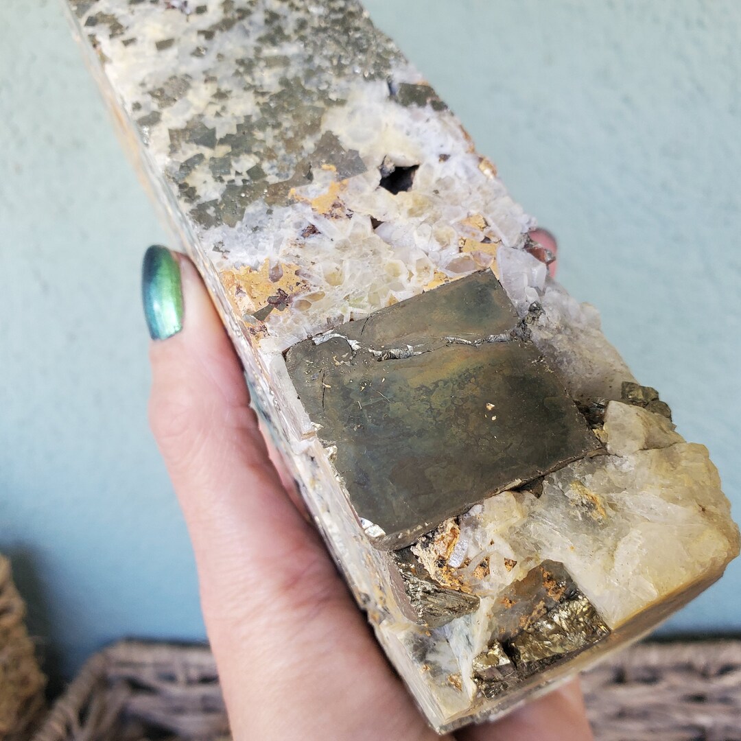 Pyrite Loaded Quartz Crystal Tower 1580 Grams 3lbs 8oz - Etsy