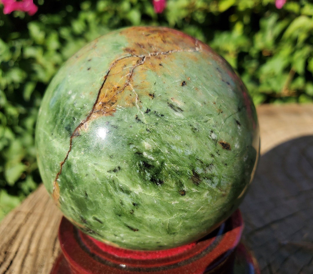 1.8lbs Ocean Jasper Sphere Emerald Green A Grade 788g 83mm - Etsy UK
