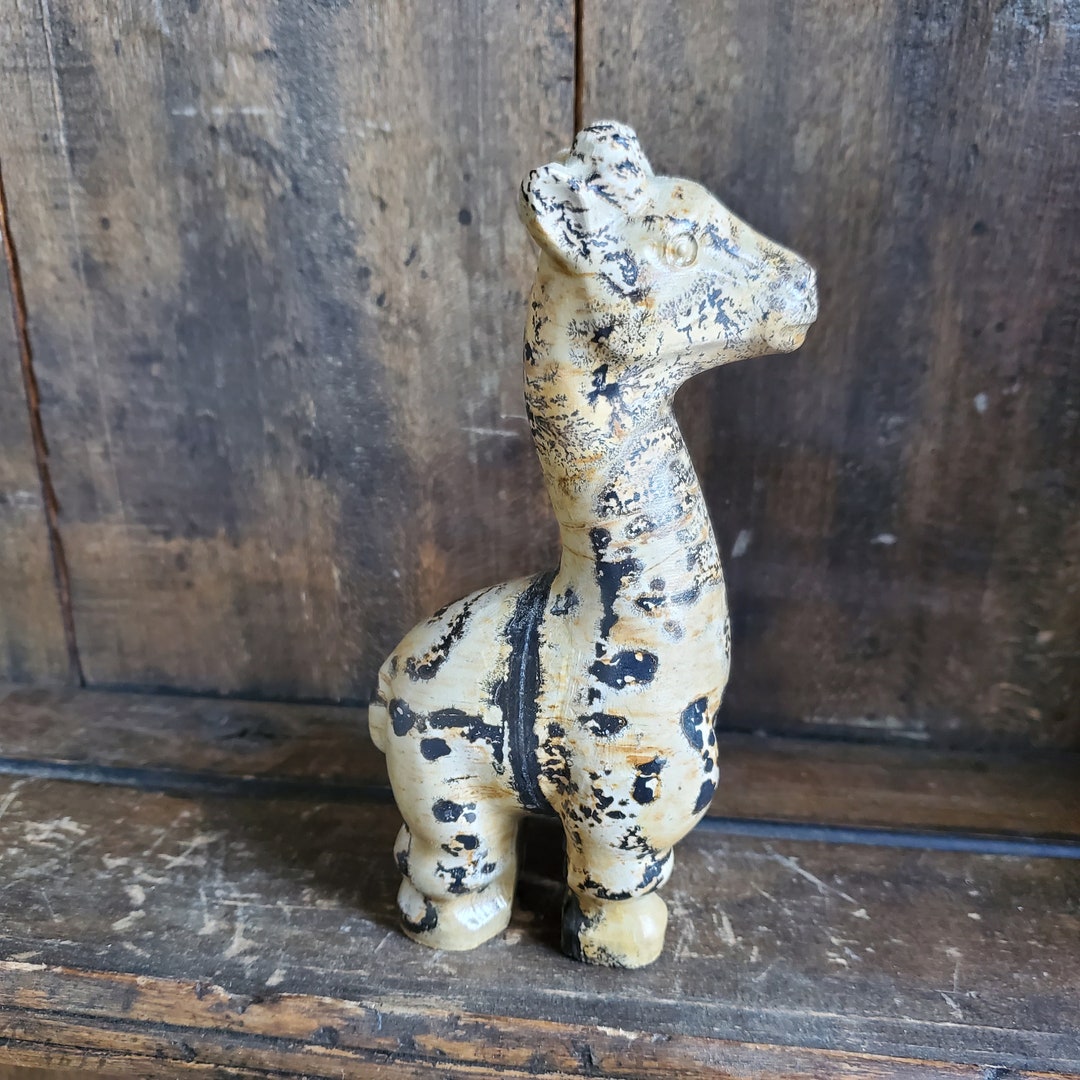 Giraffe Safari Picture Stone A Grade Crystal Figurine Carving 420 Grams ...