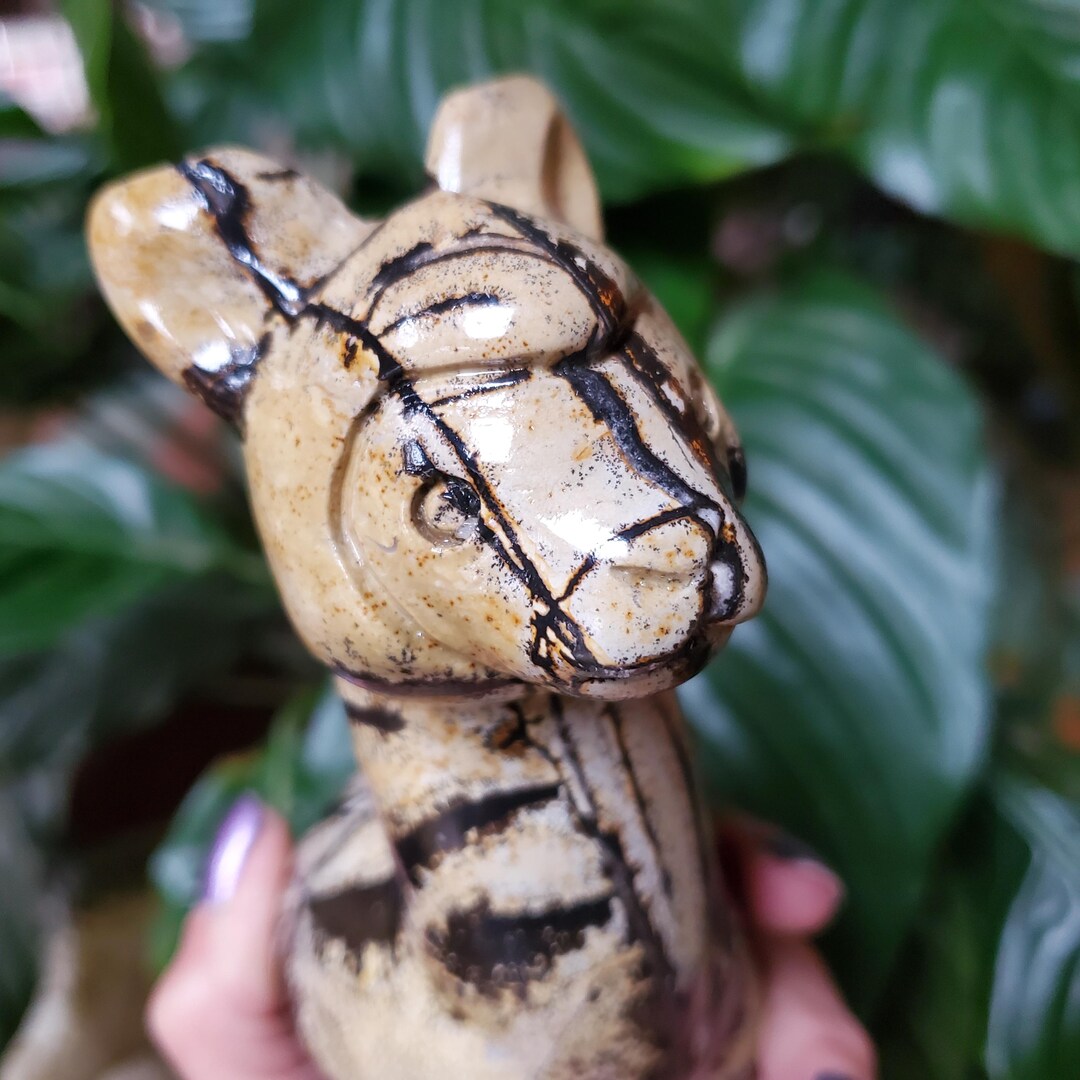 Llama Alpaca Picture Stone | A Grade Crystal Figurine Carving | 534 ...