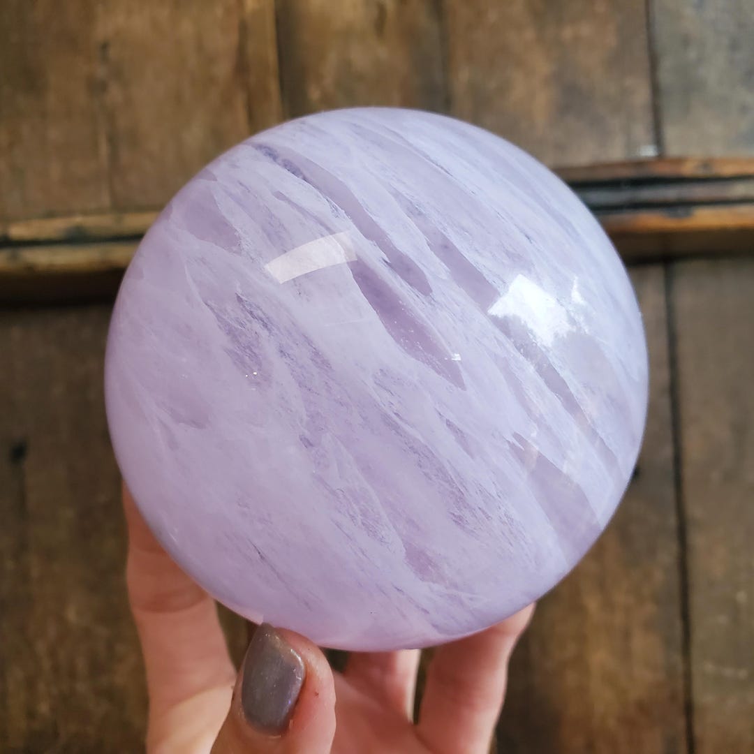 Quartz Smelting Candy Floss Pink Bande See-through Crystal Sphere 740 ...
