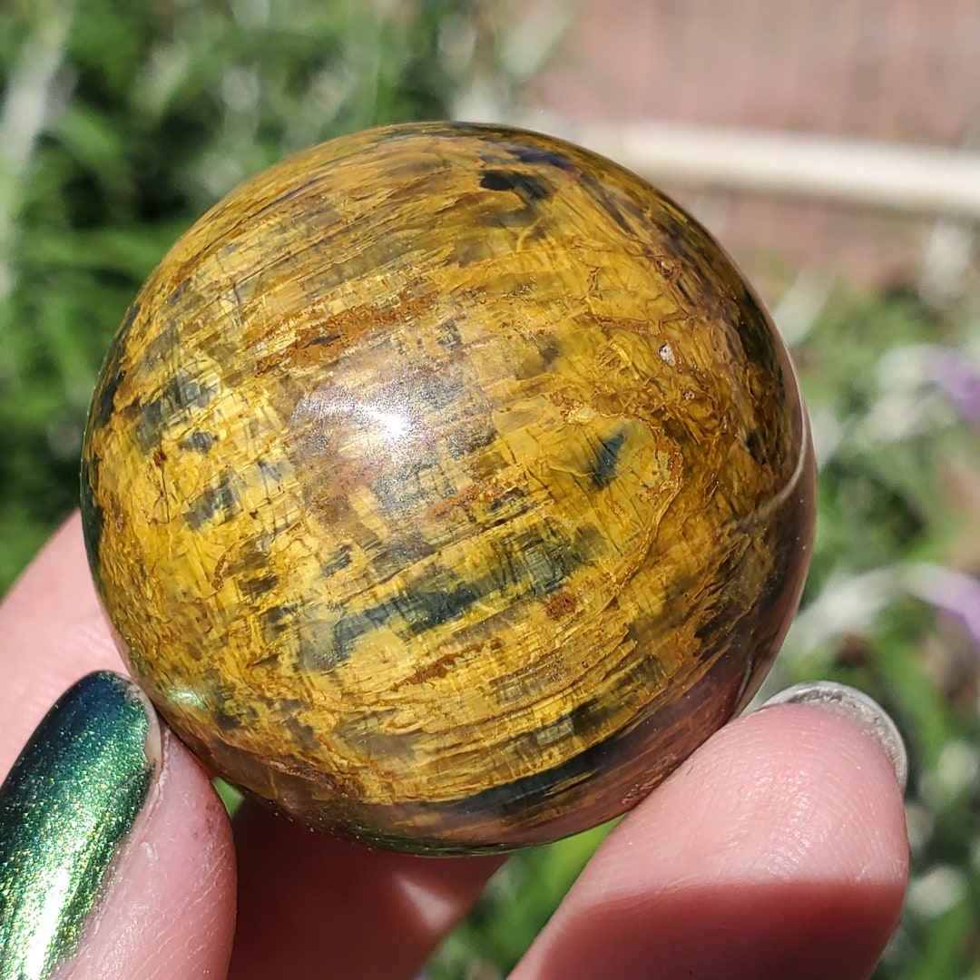 Namibian Pietersite Crystal Sphere 66 Grams | 37MM - Etsy