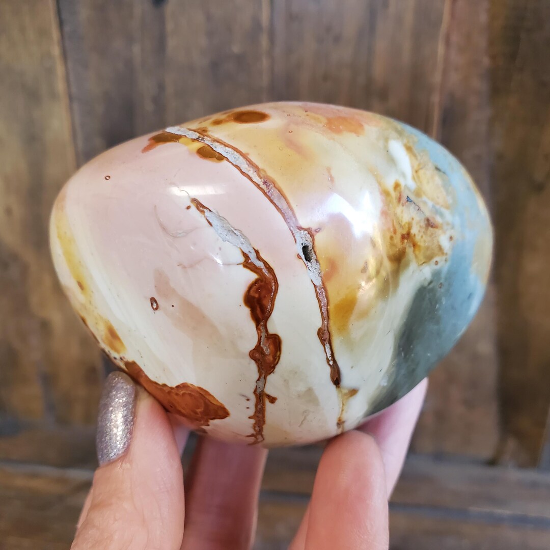 Polychrome Pastel Pink Freeform Stone | Hand Picked | A Grade | 364 ...