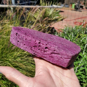 XL Red Ruby Honeycomb Puffy Heart Stone Crystal UV Reactive 1350 Grams ...