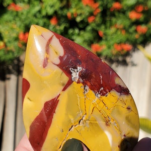 Mookaite Yellow Red Crystal Rhombus Freeform 128 Grams - Etsy