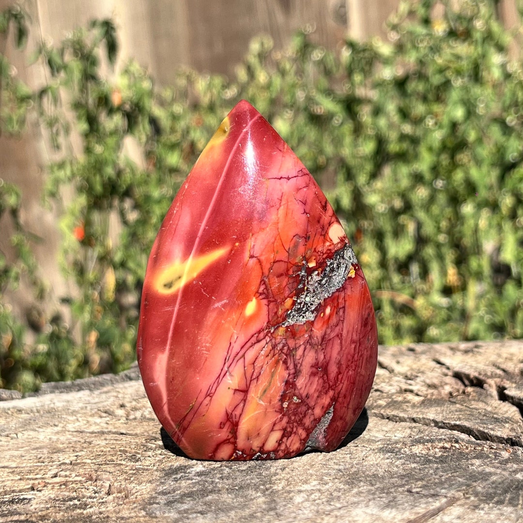 Mookaite Free Standing Rhombus Flame Crystal 194 Grams - Etsy
