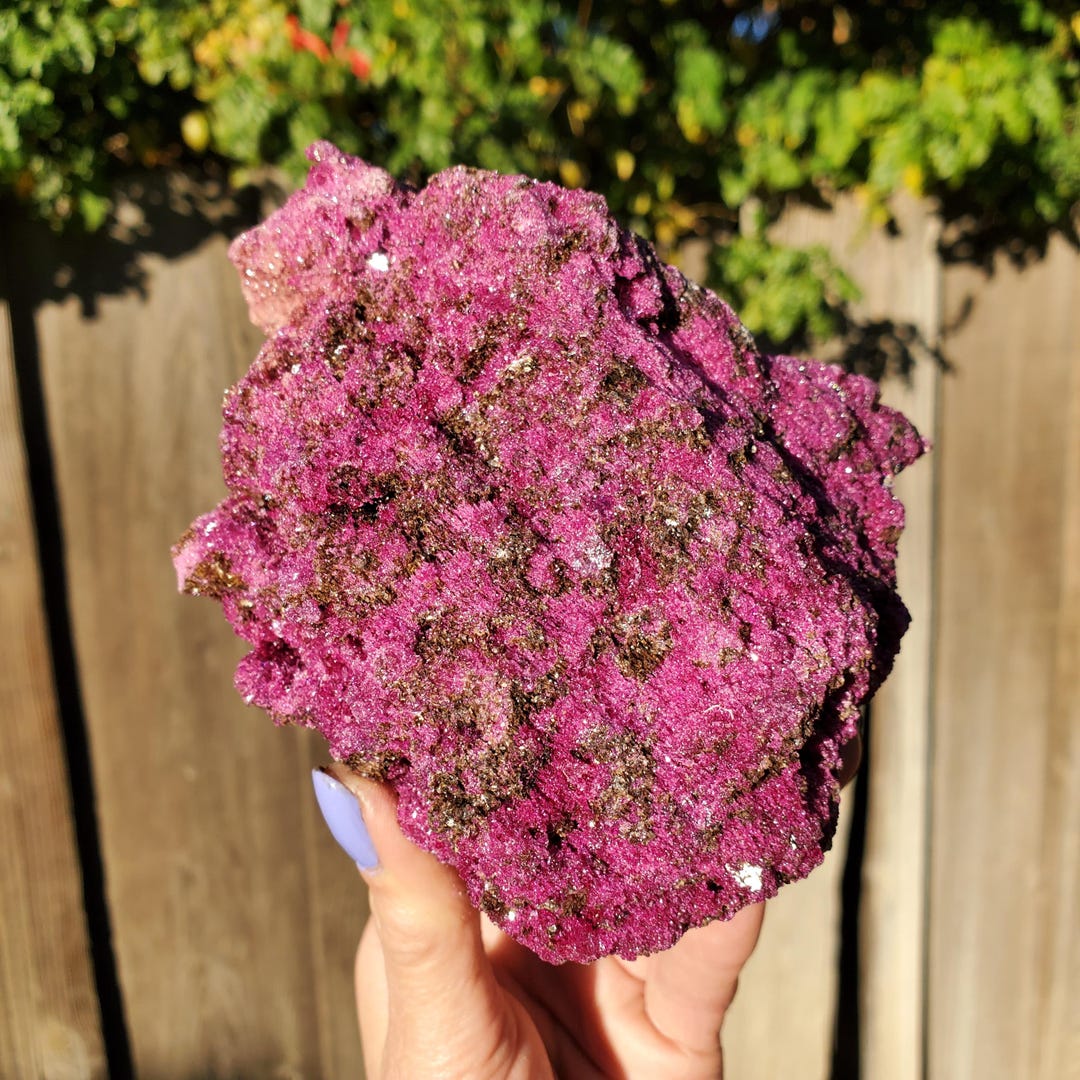 Ruby W/ Green Mica Raw Untreated Natural Flashes Specimen Crystal ...