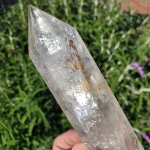 Clear Quartz Crystal Tower Point W/ Iron Inclusion AA Grade 350 Gram ...