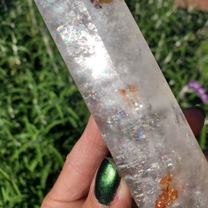 Clear Quartz Crystal Tower Point W/ Iron Inclusion AA Grade 350 Gram ...