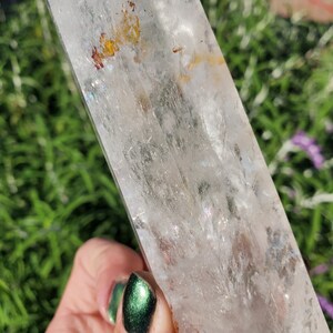 Clear Quartz Crystal Tower Point W/ Iron Inclusion AA Grade 350 Gram ...