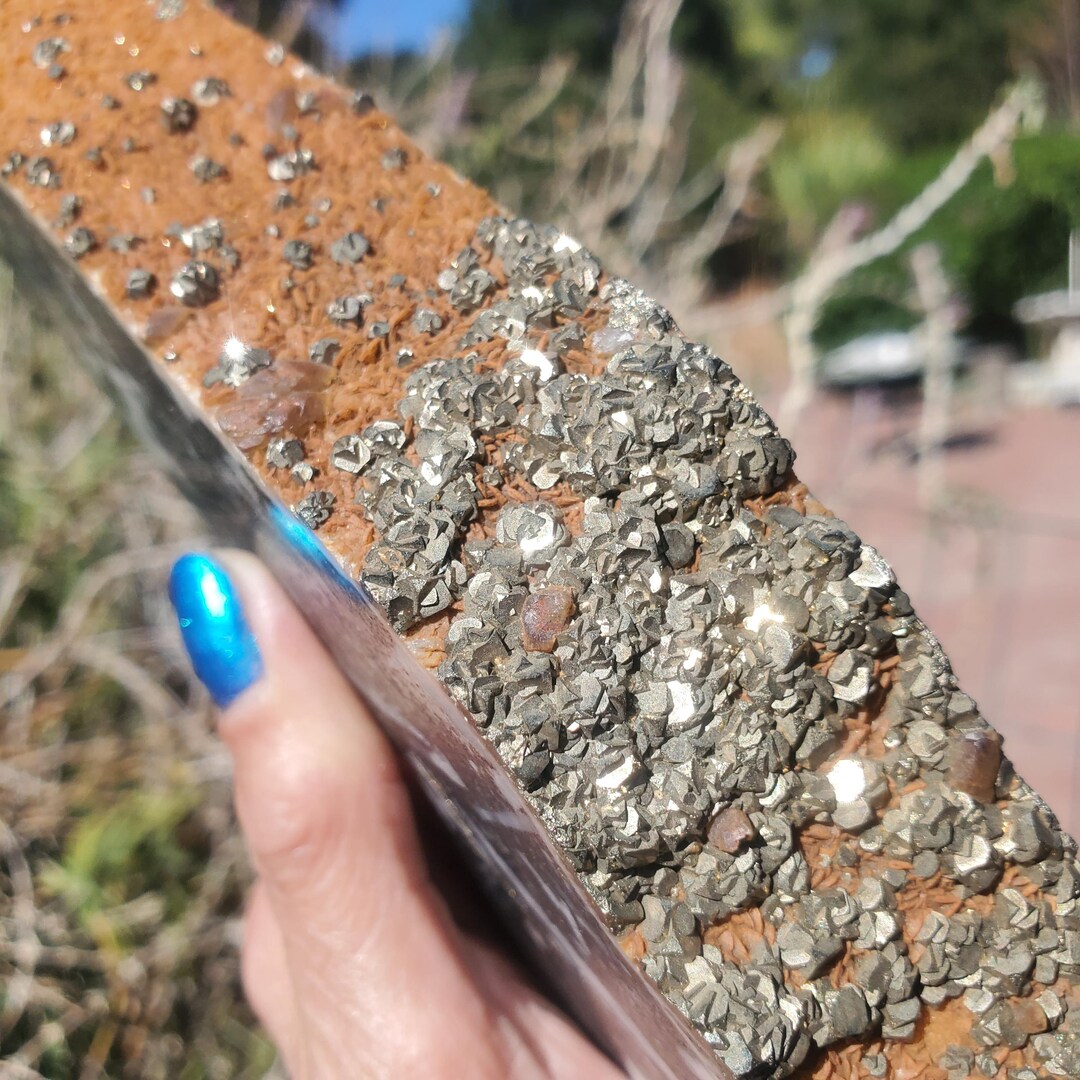3lbs+ Pyrite Loaded Calcite Crystal XL Tower | 1520 Grams | 3lbs 5oz - Etsy