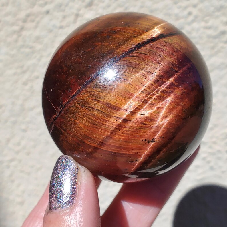Flashy Gold Red Tiger Eye Crystal Sphere A Grade 186 Grams 50mm - Etsy