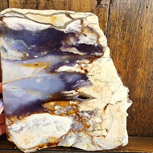Chalcedony Large Purple Slab Slice Petrified Wood Crystal 878 Grams ...