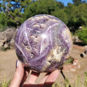 3lbs+ Fluorite Root Purple Crystal Sphere 1360 Grams | 99mm | 3lbs 1oz ...