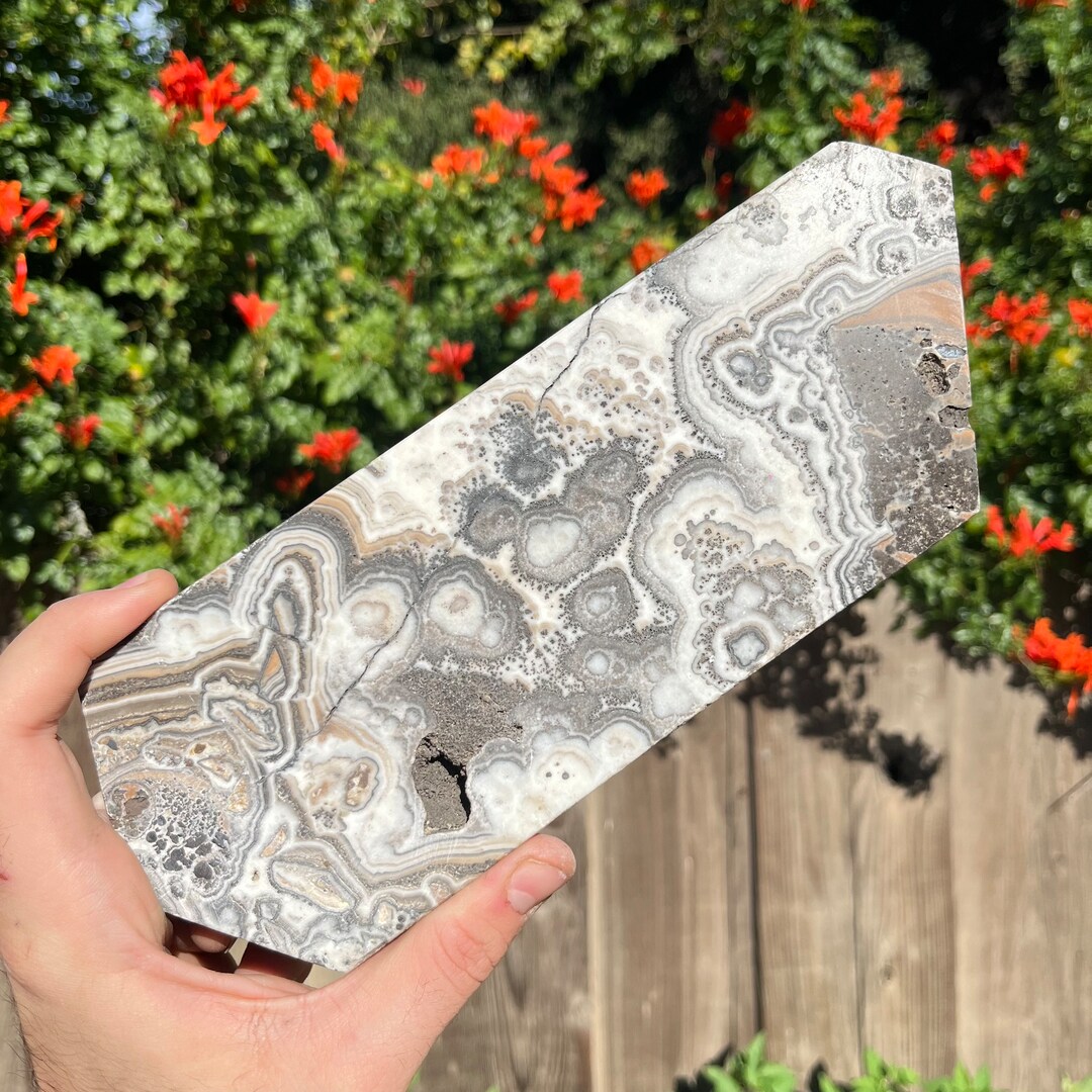 Large Picture Stone Calcite Slab 706 Grams 1lbs 5oz - Etsy